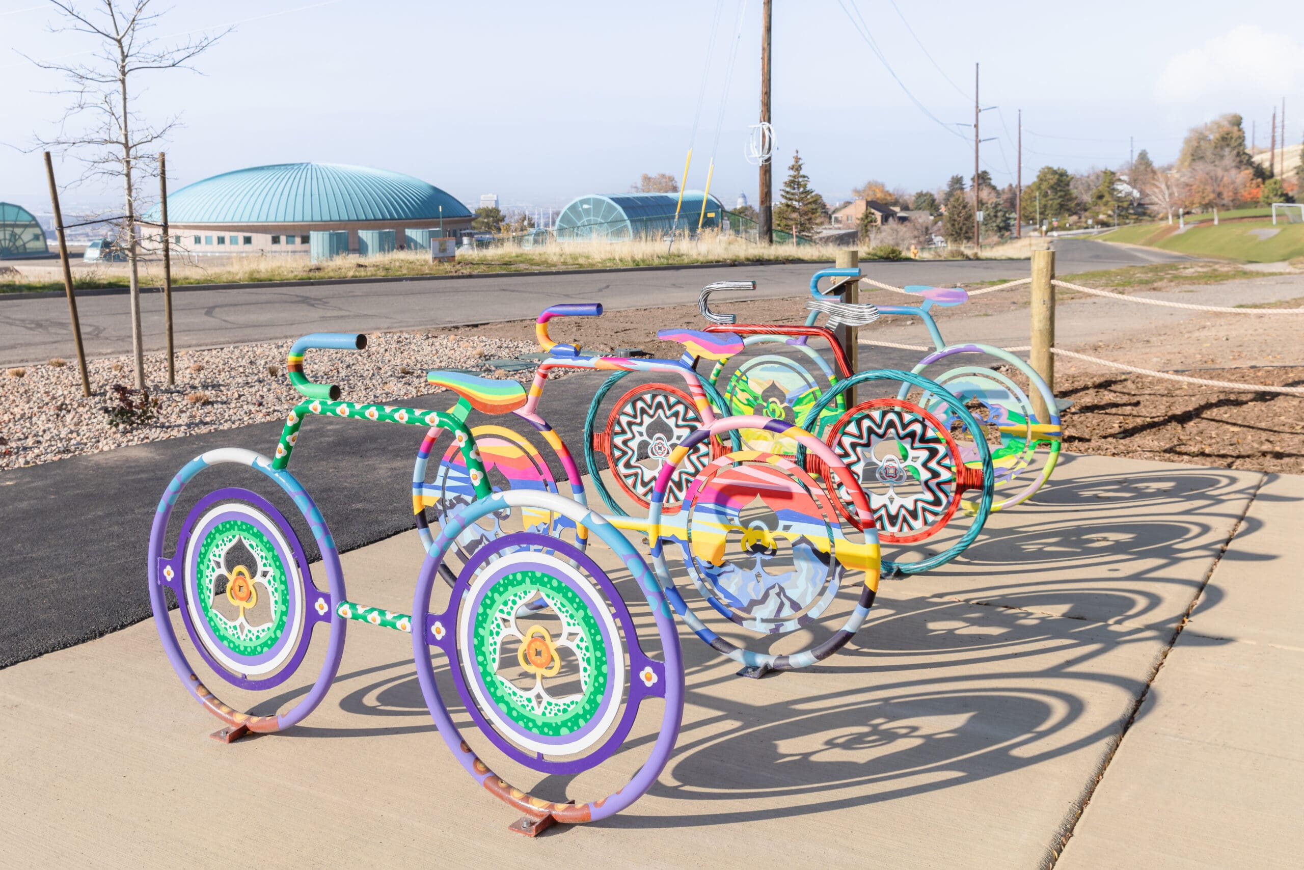 Foothills Trailheads: Bike Rack Murals (Popperton Park Trailhead ...